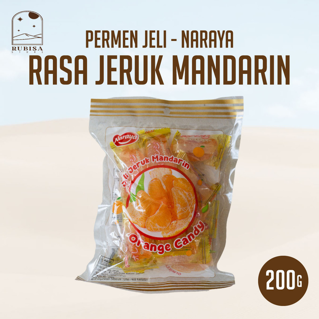 Jual Permen Jelly Naraya 200gr - Rasa Jeruk Manis Segar 200 gr | Shopee ...