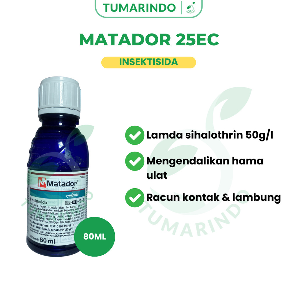 Jual Matador 25ec 80ml Insektisida Pembasmi Hama Ulat | Shopee Indonesia