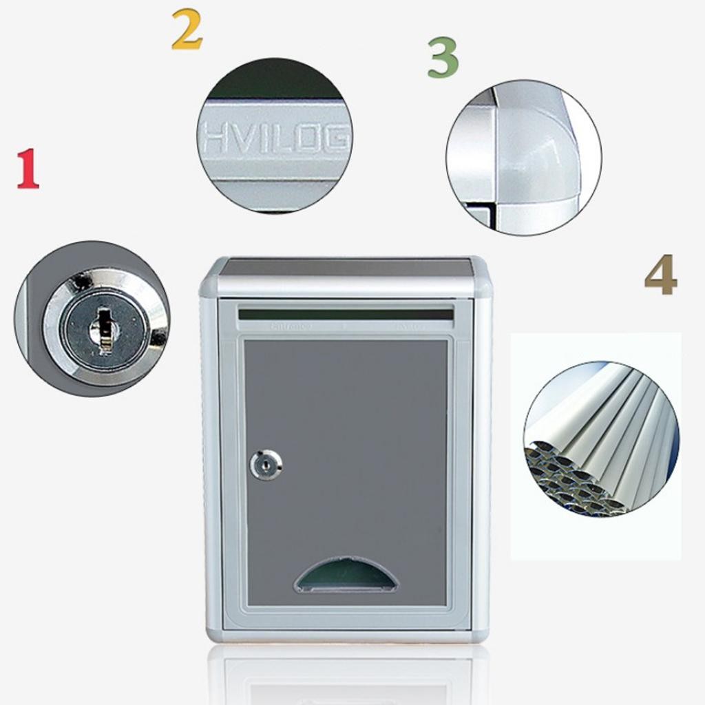 Jual Outdoor Security Locking Mailbox Letter Box Suggestion Box ...