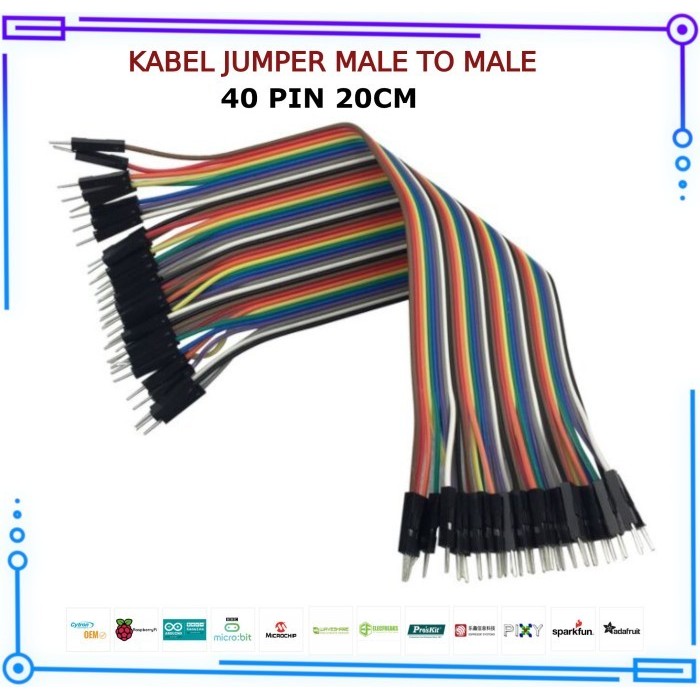 Jual Kabel Jumper 40 Pin 20 CM Male To Male | Shopee Indonesia