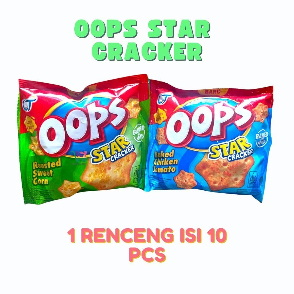 Jual Oops Star Cracker 10 gram 1 renceng isi 10 pcs | Shopee Indonesia