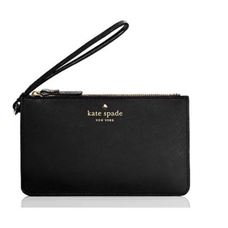 Jual Dompet Kate Spade Slim Bee Wristlet / Pouch Black Original ...