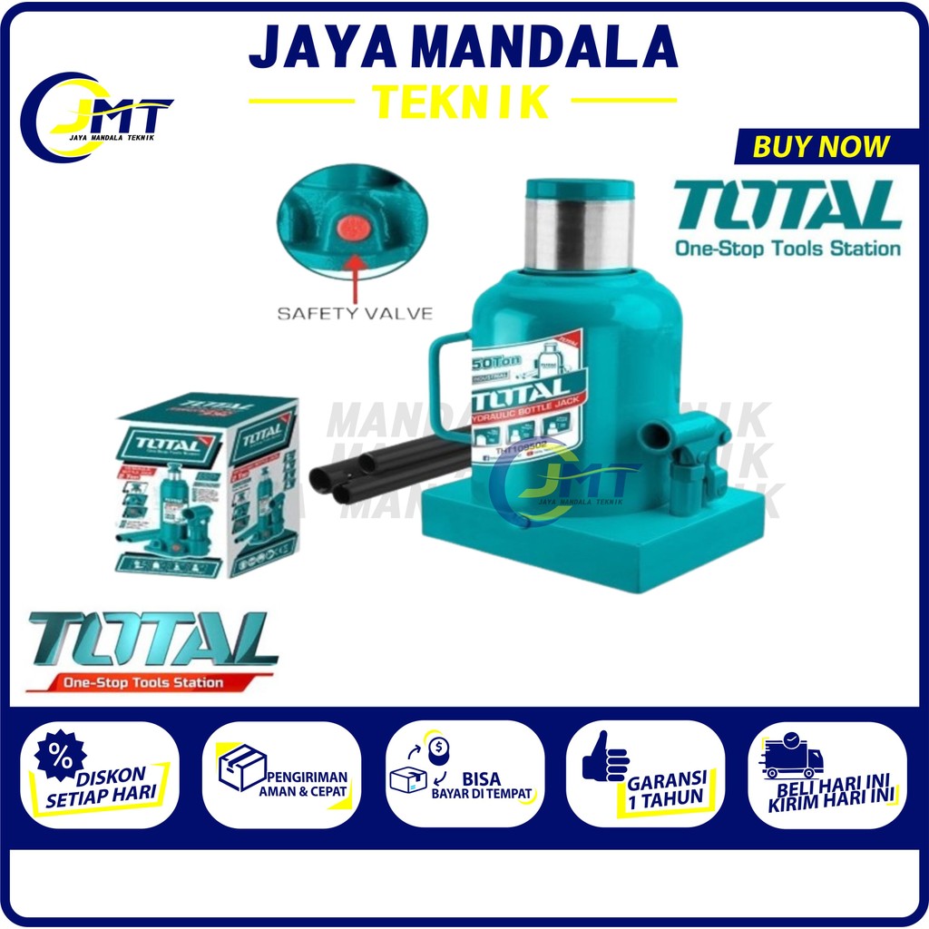 Jual TOTAL HYDRAULIC BOTOL/DONGKRAK BOTOL 50TON THT109502 DONGKRAK 50 ...