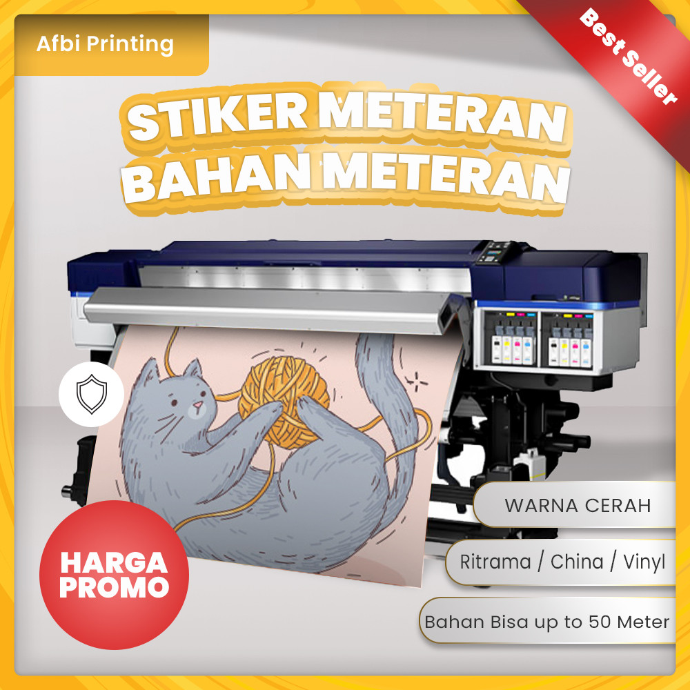 Jual Cetak Stiker Sticker Ritrama Meteran Vinyl SEHARI JADI Print Poster Dan Stiker Transparan ...
