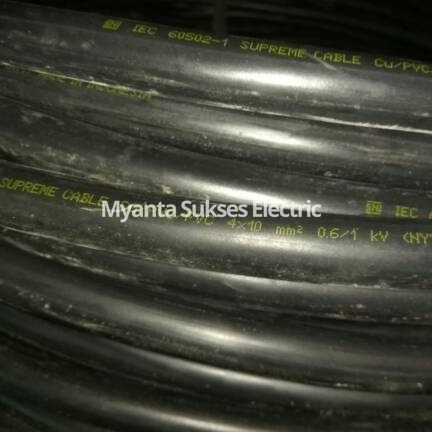 Jual Kabel Listrik Tunggal NYY 4x10mm SUPREME Potongan/Meteran/Eceran | Shopee Indonesia