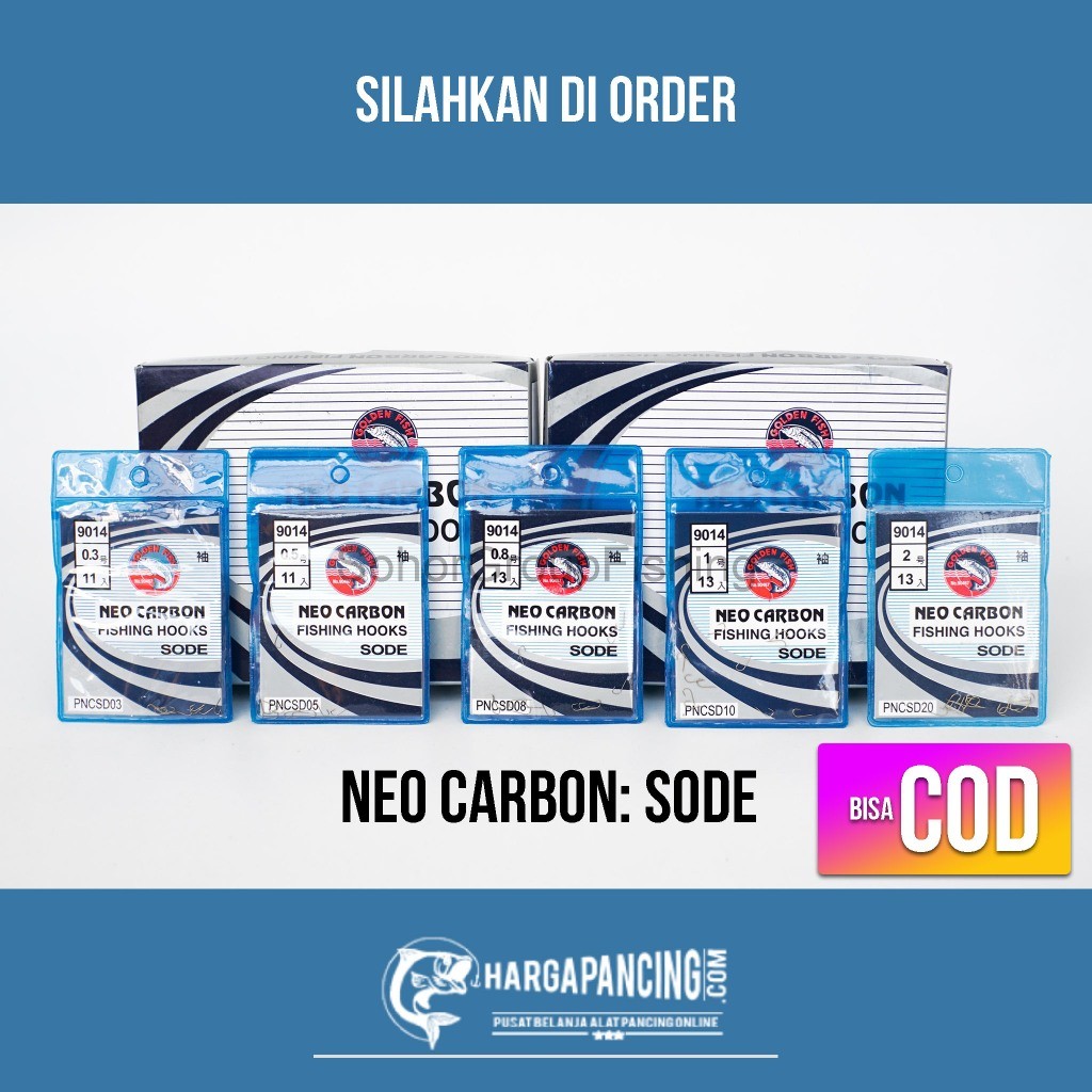 Jual Mata Kail Pancing Neo Carbon 9014 Sode Flat Tanpa Lubang Kail ...