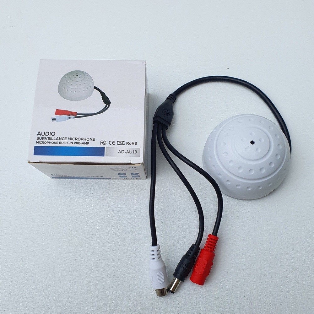 Jual DC 9V-12V Mini Mic microphone CCTV Bentuk Sound Monitor Digunakan ...