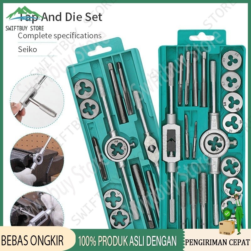 Jual 8 pcs alat snai dan tap ulir dart mur baut alat die kualitas hand ...