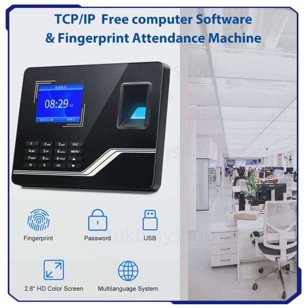 Jual Mesin Absen Sidik Jari Biometric Time Attendance Fingerprint ...