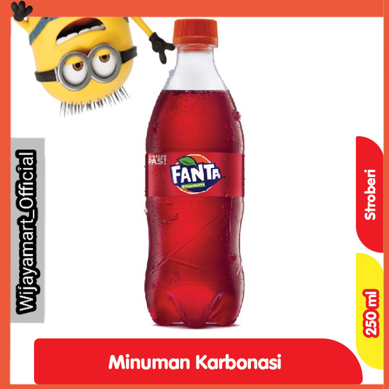 Jual Fanta Minuman Soda Rasa Stroberi Botol 250 ml | Shopee Indonesia