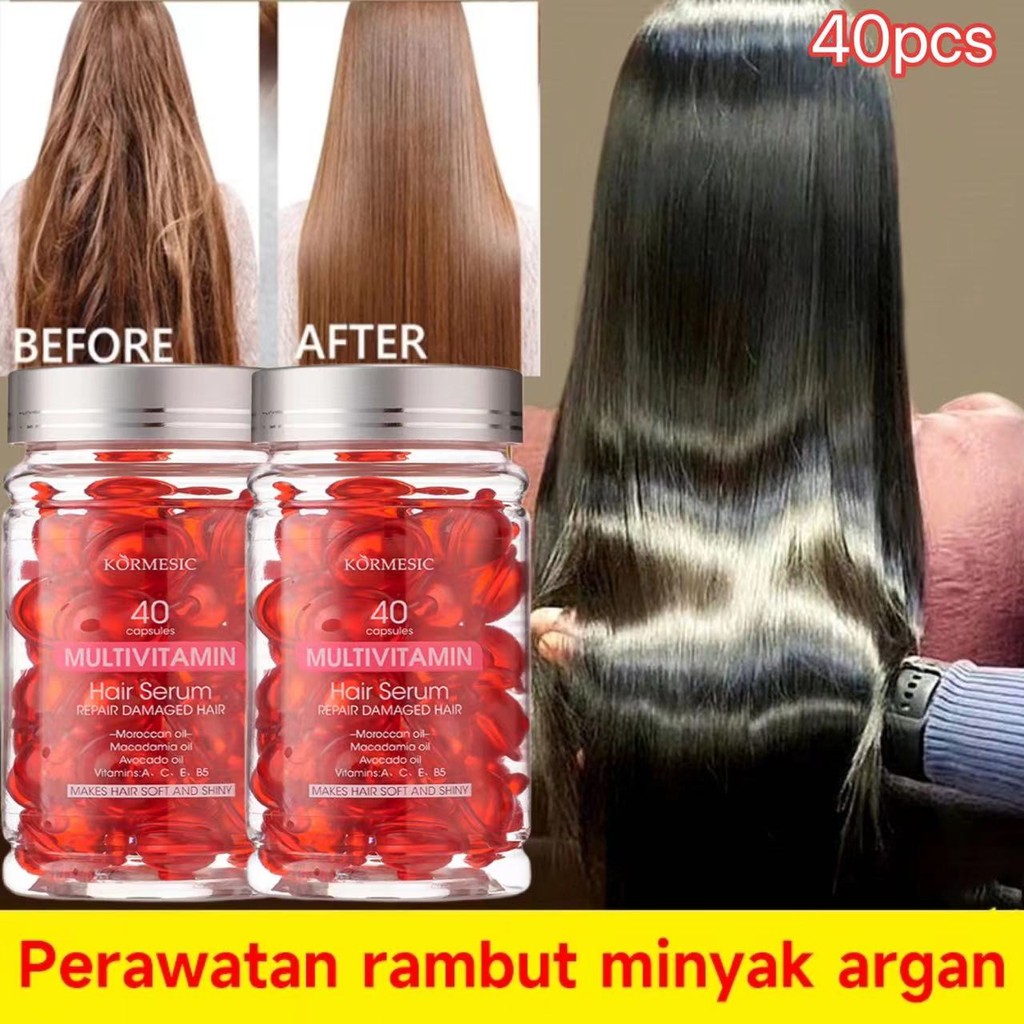 Jual KORMESIC Hair Vitamin Kapsul Perawatan Rambut Halus | Split ...