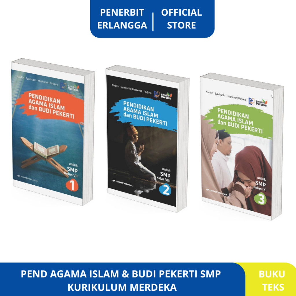 Jual Erlangga - Buku PAI Kelas 7 8 9 atau Kelas 1 2 3 SMP/MTs Kurikulum ...