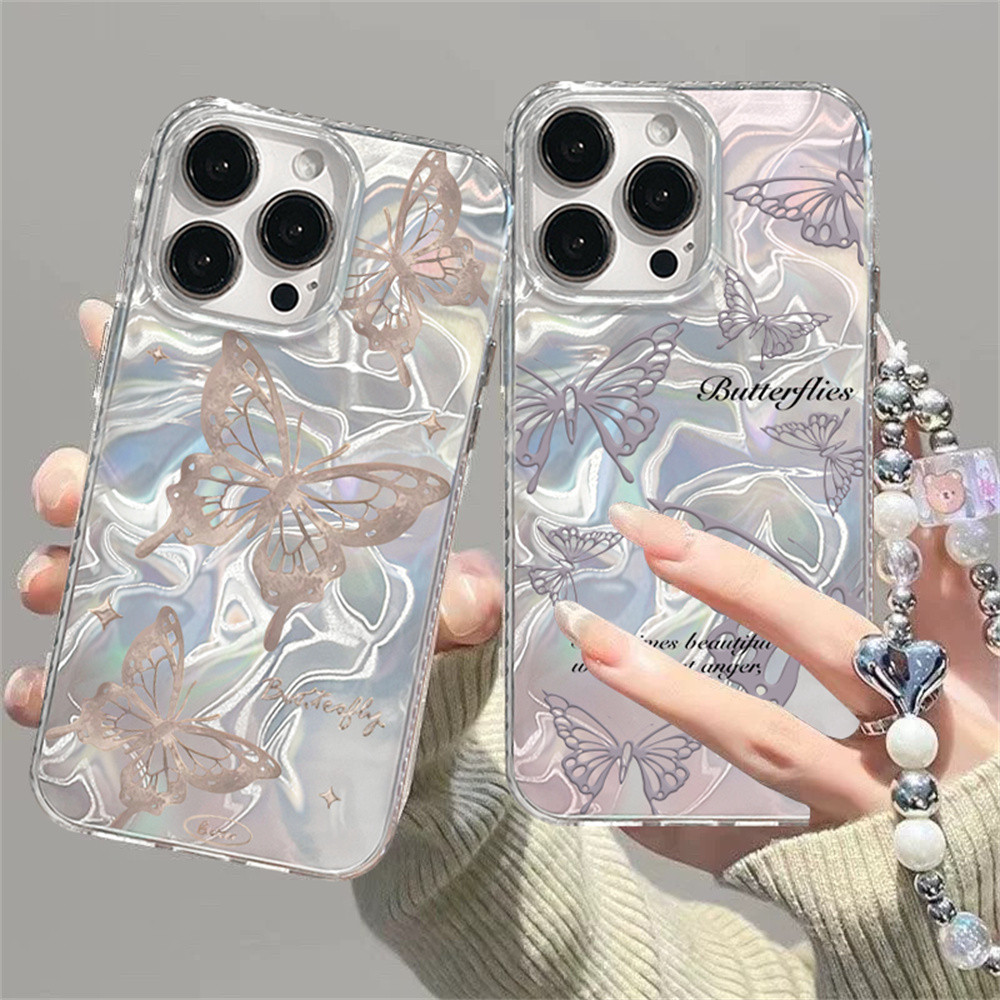 Jual Hollow Retro Butterfly IMD Case for iPhone 15 11 13Pro Max 14 Plus 11 12 13 iPhoneX Xs Max ...