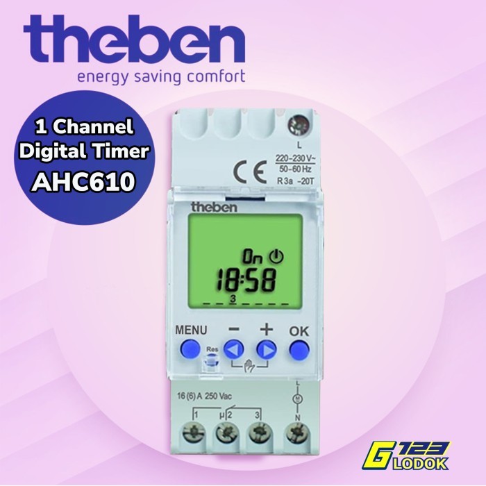 Jual Timer Switch Digital Theben 220V Weekly Daily Digital Timer ...