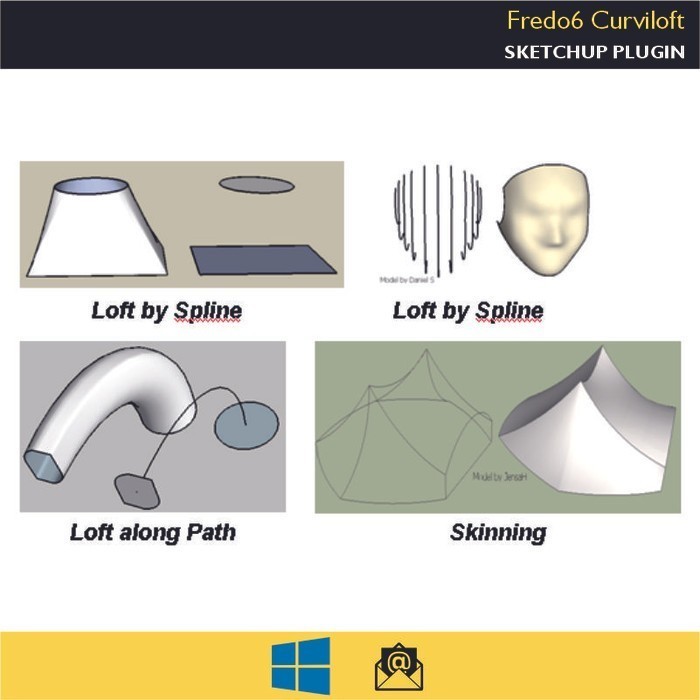 Jual (WIN) Fredo6 Curviloft - Sketchup Plugin | Shopee Indonesia