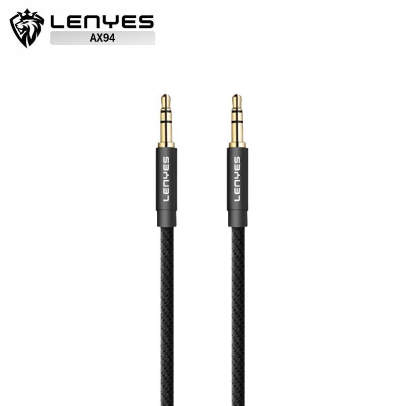Jual LENYES AX94 Kabel Aux 3.5mm Jack Audio Cable Male To Male Braided Hifi Stereo 1 Meter ...