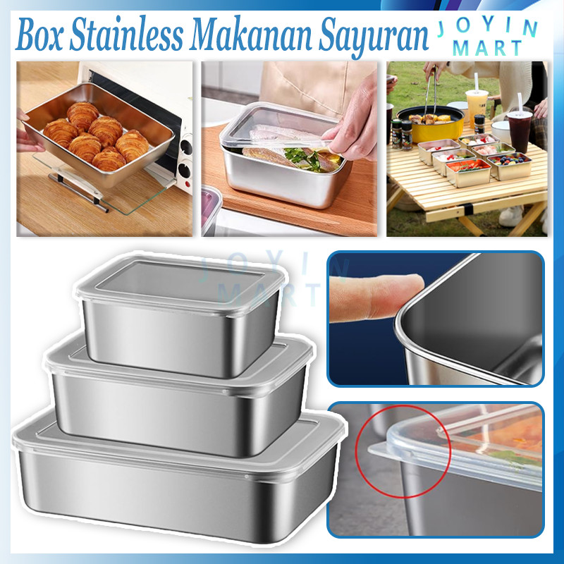 Jual Kotak Penyimpanan Makanan Stainless/Kotak Stainless Multifungsi ...