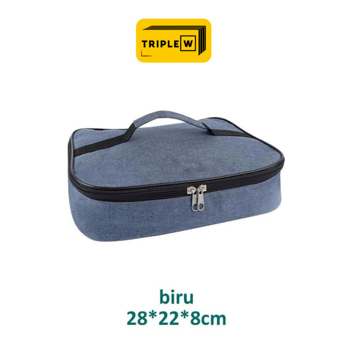 Jual Triple W Tas Bento Box Bekal Makan Pouch Lunch Box | Shopee Indonesia