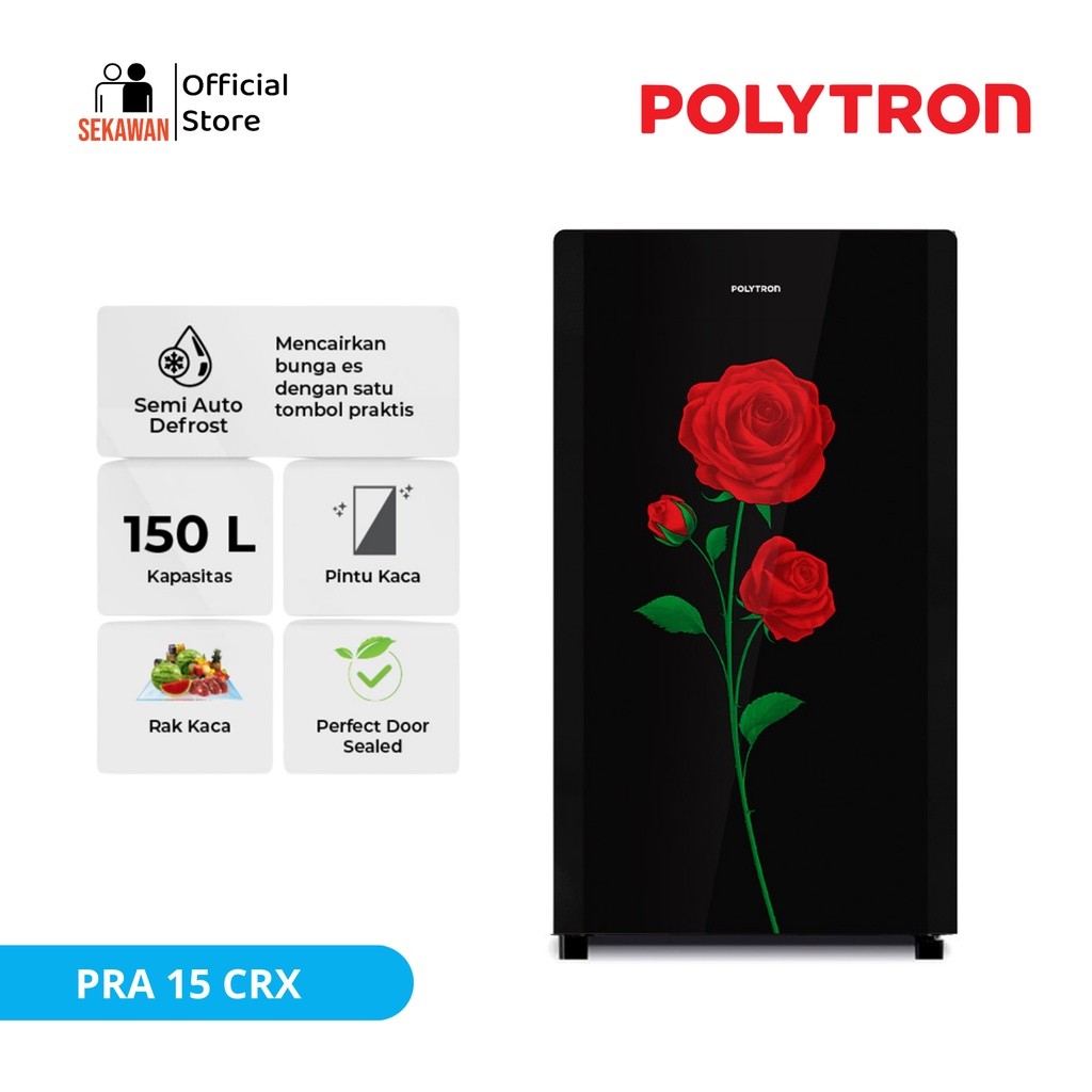 Jual POLYTRON Kulkas 1 Pintu Belleza Varia 150 Liter PRA 15CRX | Shopee ...
