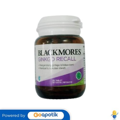 Jual Blackmores Gingko Recall Botol 30 Tablet | Shopee Indonesia