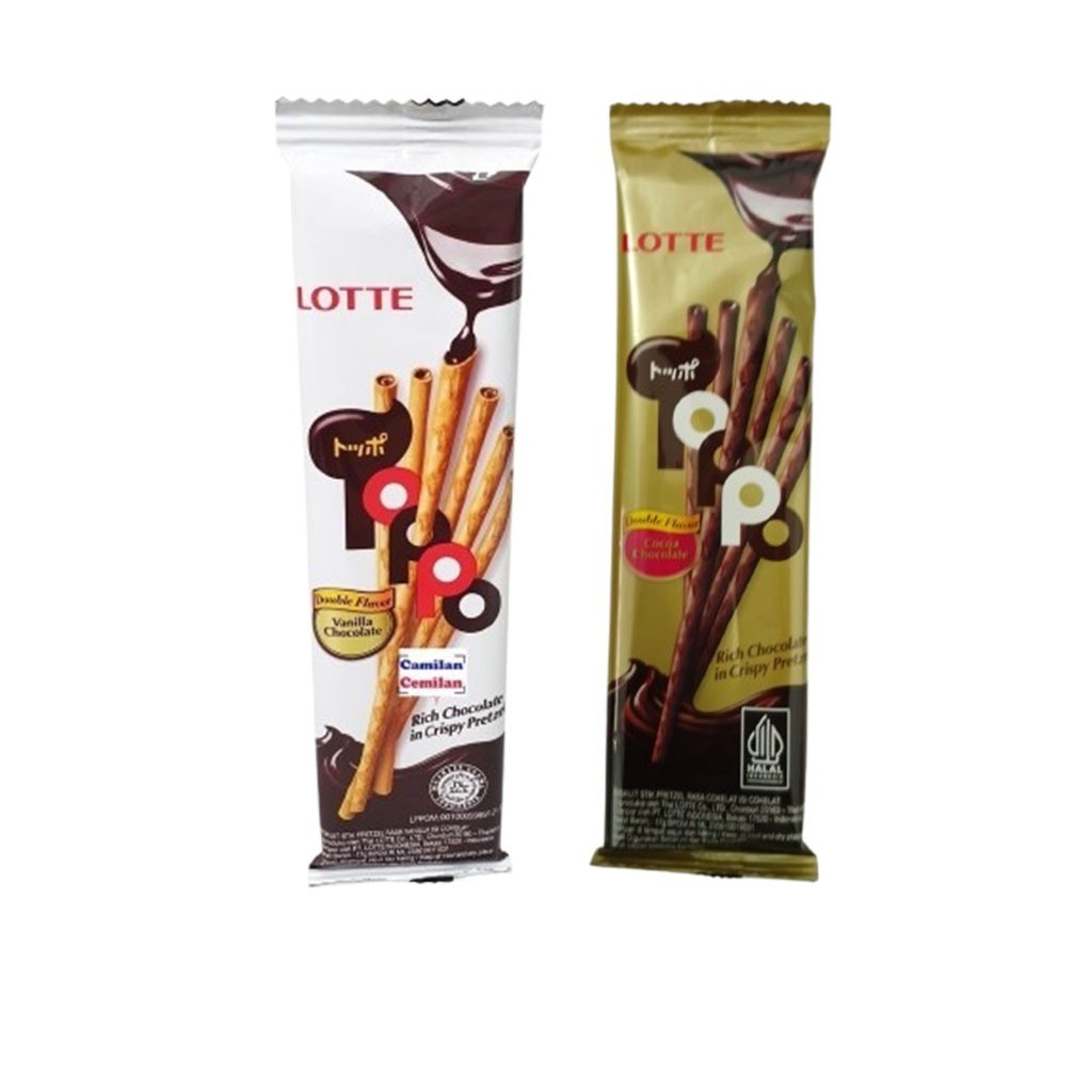 Jual Lotte Toppo Biskuit Vanilla Chocolate Stick - Netto 17 gr | Shopee ...