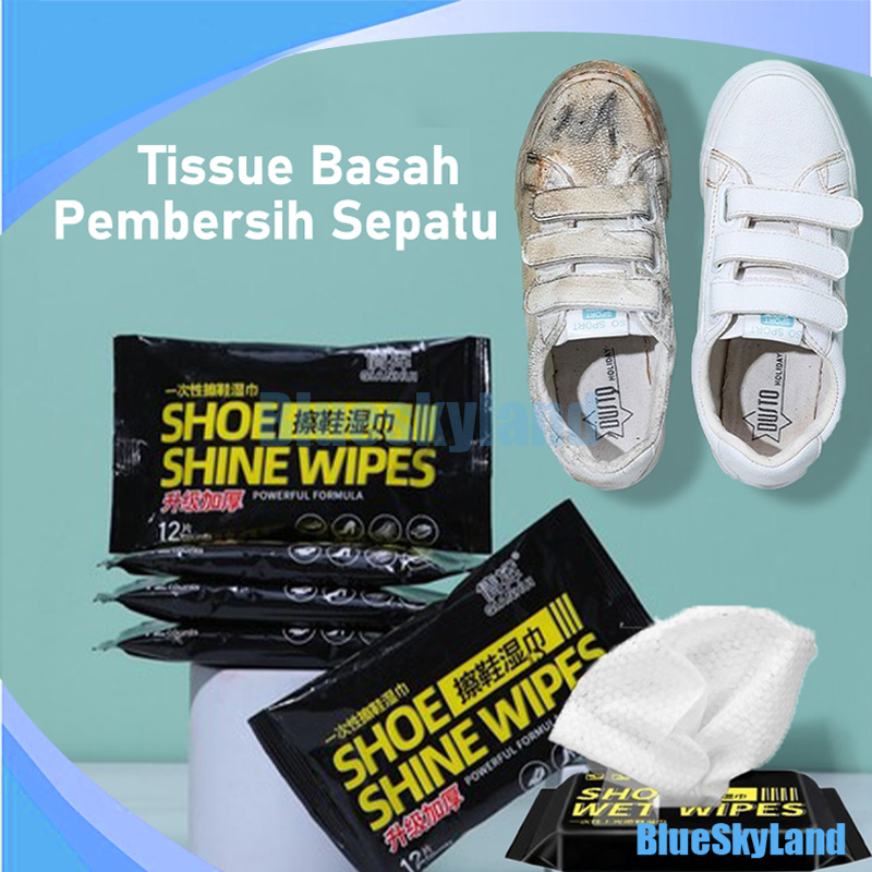 Jual Tissue Basah Pembersih Sepatu / Quick Wipes Shoe Cleaner Isi 12 ...