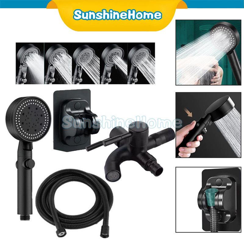 Jual Kepala Shower Mandi Premium Portabel dengan Selang Shower Kamar Mandi Portabel Dapat ...