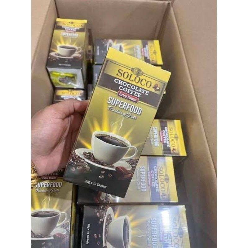 Jual 1 Box Isi 10 Coklat coffee kopi Soloco kuat pria stamina dewasa ...