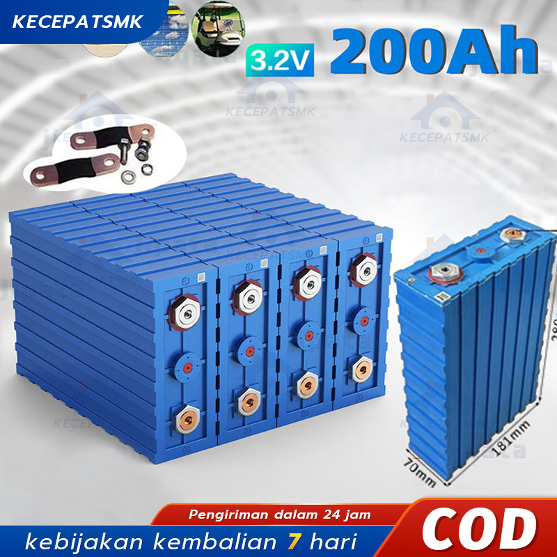 Jual 200Ah CATL/BYD Baru Lifepo4 Baterai 3.2V 200Ah lifepo4 Baterai cell Lithium iron phosphate ...