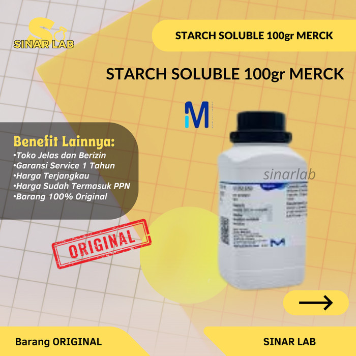Jual Starch Soluble 100gr Merck | Shopee Indonesia