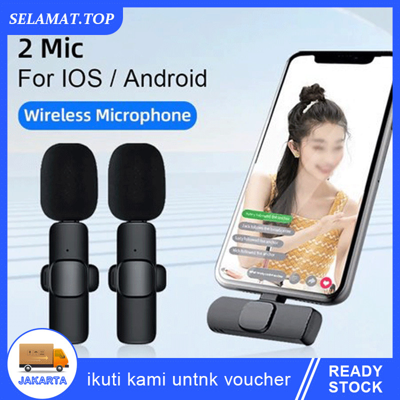 Jual K8 MICROPHONE MIC CLIP ON YOUTUBER WIRELESS USB / MIC YOUTUBER ...