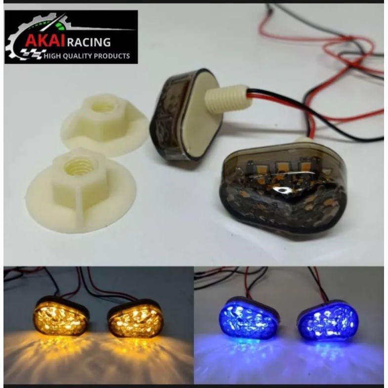 Jual Lampu Sen Tempel Led Sen Tempel Oval Mini Universal -OL Vaariasi ...