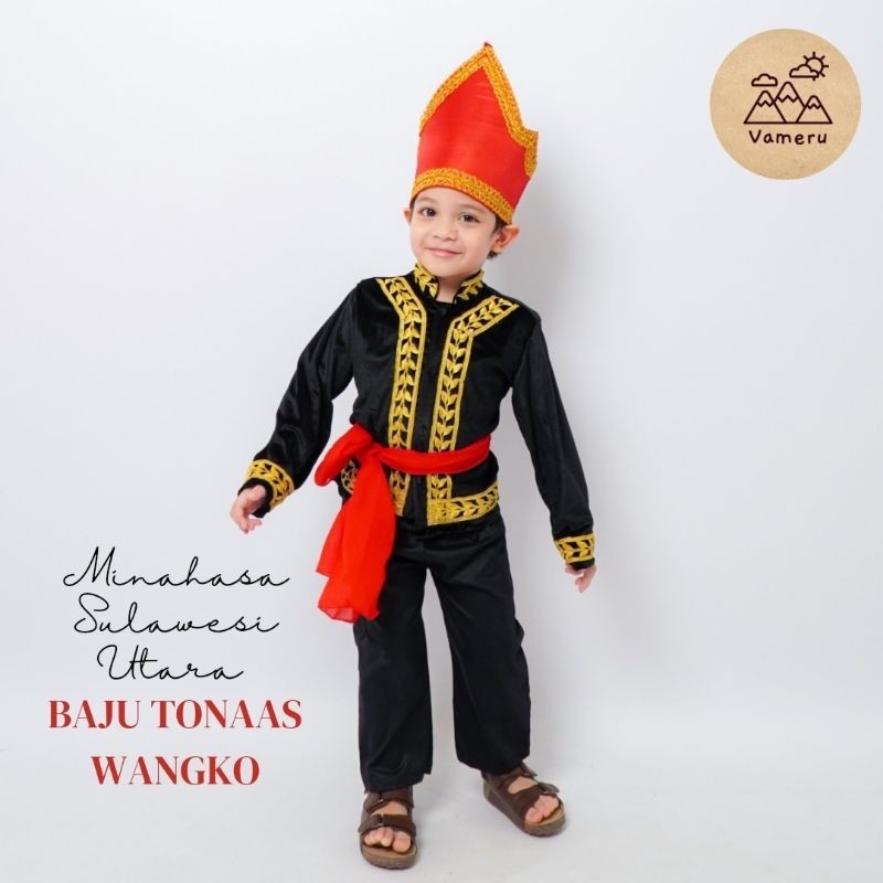 Jual BAJU ADAT MINAHASA ANAK TONAAS WANGKO LAKI LAKI MANADO SULAWESI ...