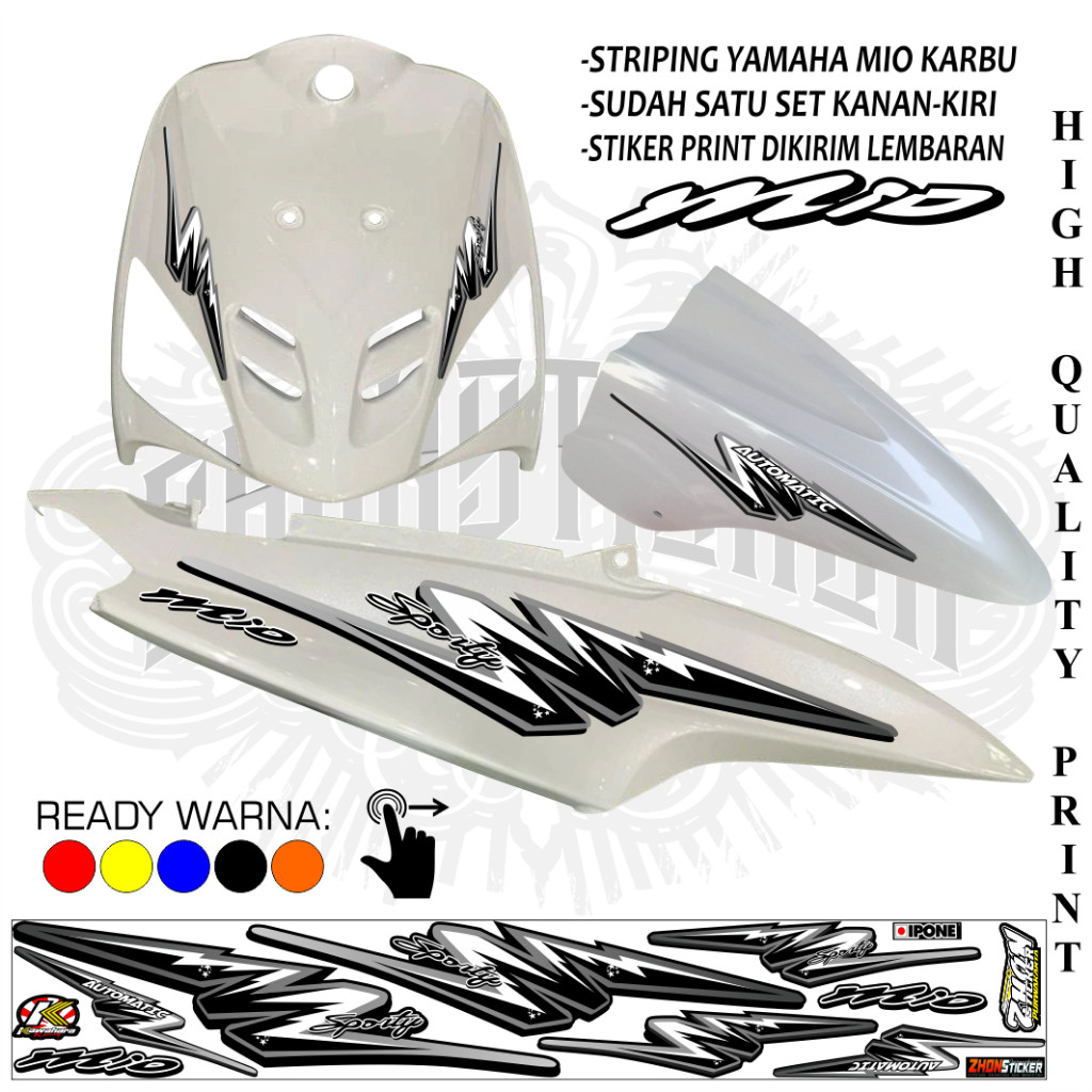 Jual STIKER // VARIASI LIS BODI // YAMAHA ALL MIO LAMA MIO SPORTY-SMILE ...