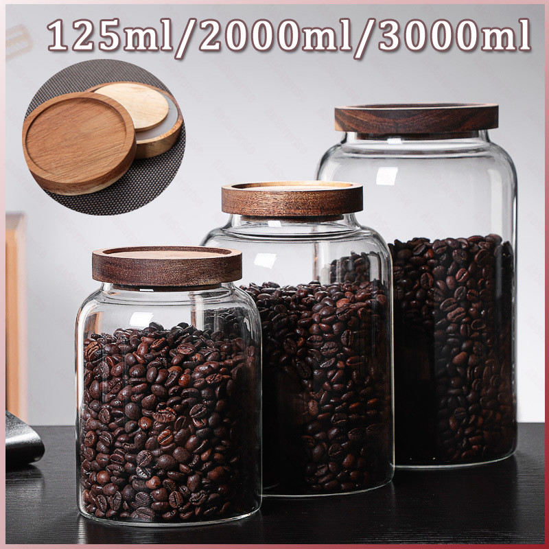 Jual 3Pcs Toples Kaca Serbaguna Storaged Jar Display Food Kapasitas ...