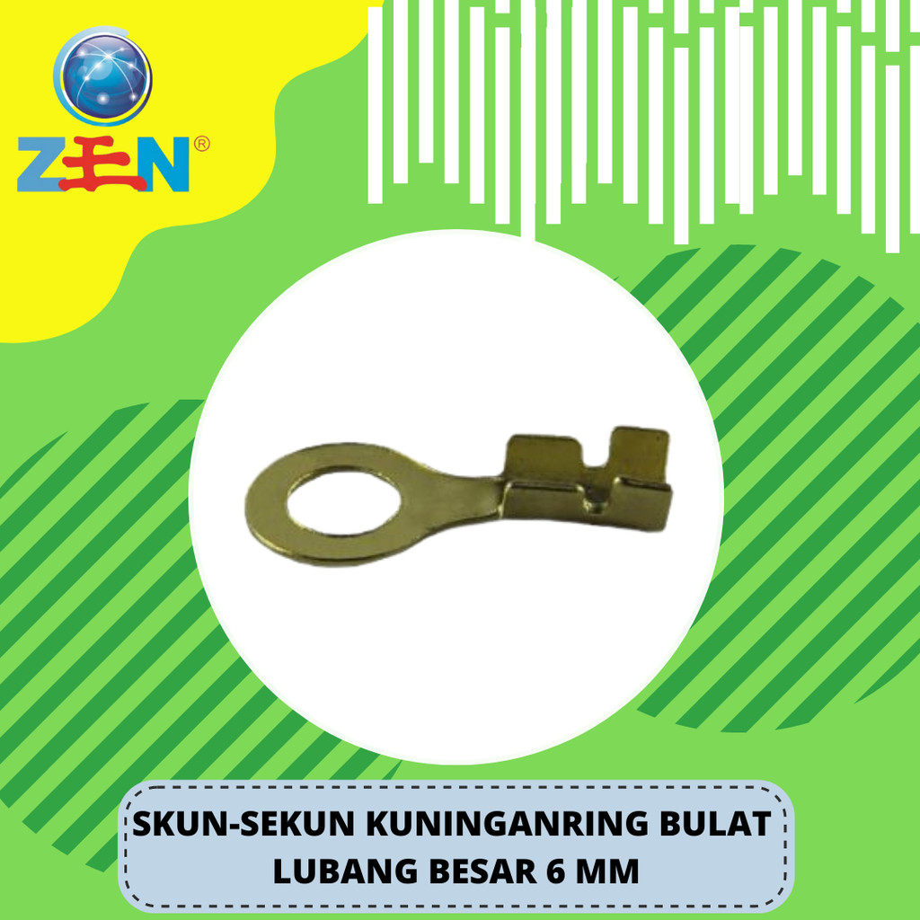 Jual Skun, Sekun Konektor Kabel Motor Bulat Lubang Besar Ukuran 6mm Per ...