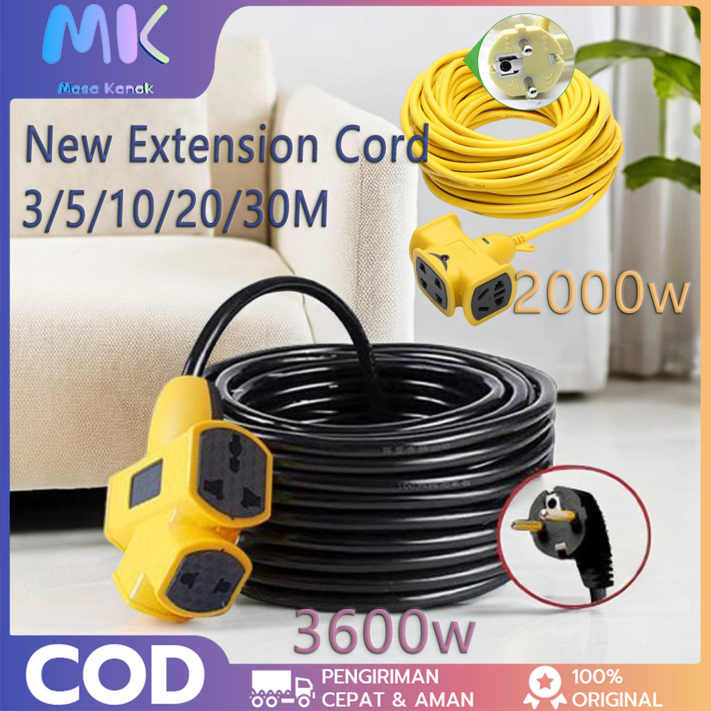 Jual MK Kabel Ekstensi Extension Cord 30 Meter 20 Meter 10 Meter ...
