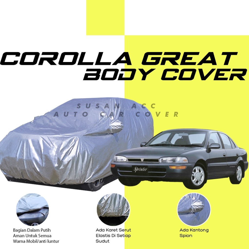 Jual [TERBARU] Body Cover Mobil Corolla Sarung Mobil Corolla great ...