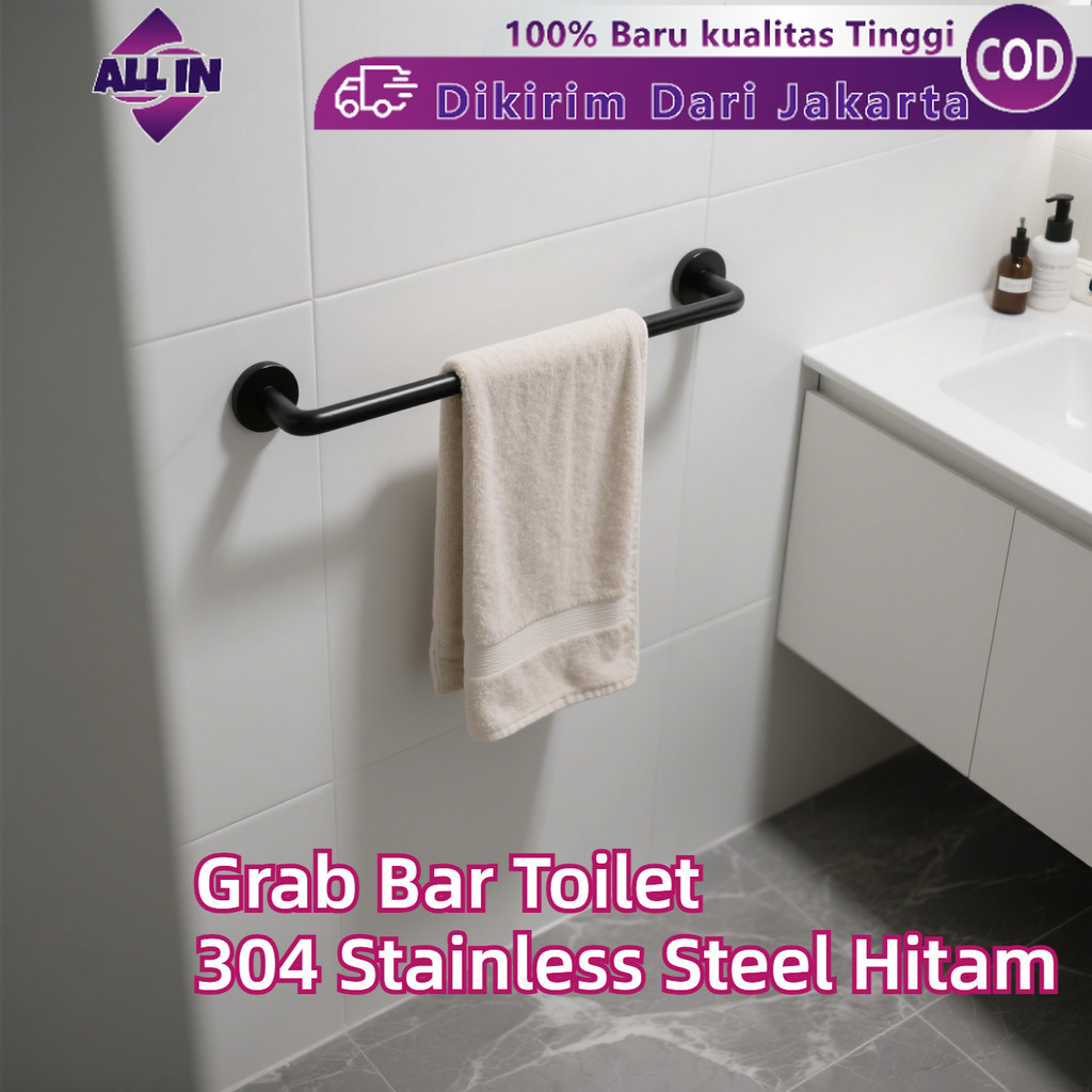 Jual 304 Stainless Pegangan Kamar Mandi / Grab Bar Toilet / Handle ...