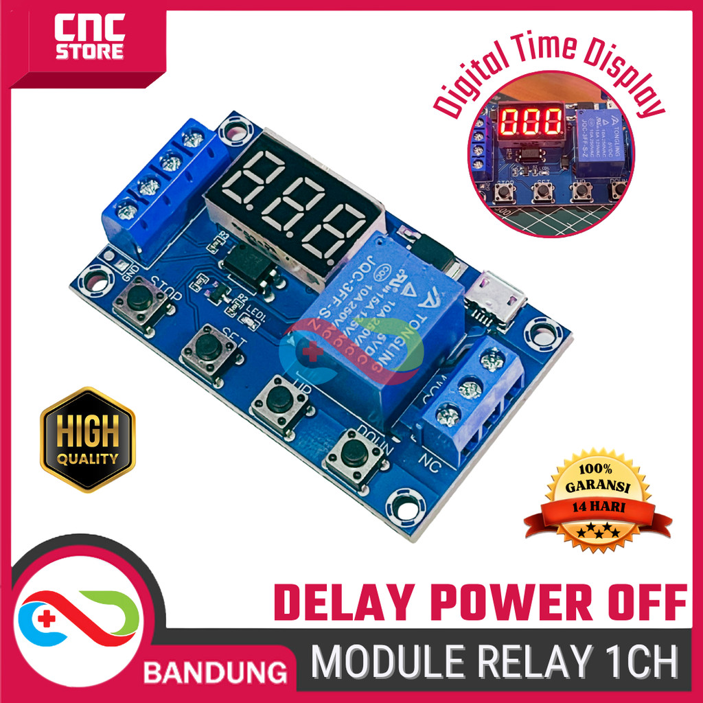 Jual Module Relay 1 Channel Delay Power Off – Modul Pengatur Waktu ...