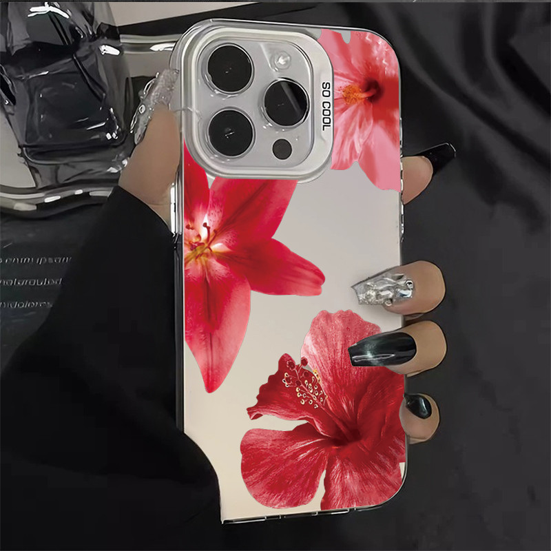 Jual Casing hp Ponsel Pola Bunga Merah untuk case Samsung A02s A03 CORE ...