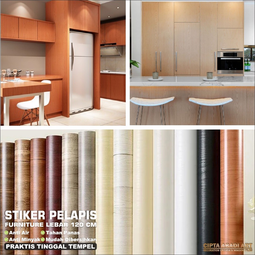 Jual Stiker Hpl Sticker Marmer Serat Kayu Premium Tekstur Pelapis ...