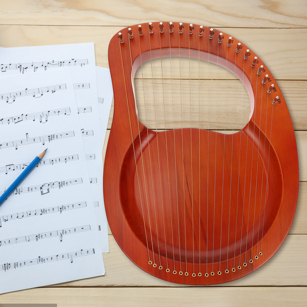 Jual Portable Lyra Handheld Harp Vintage with Tuning Wrench Musical ...