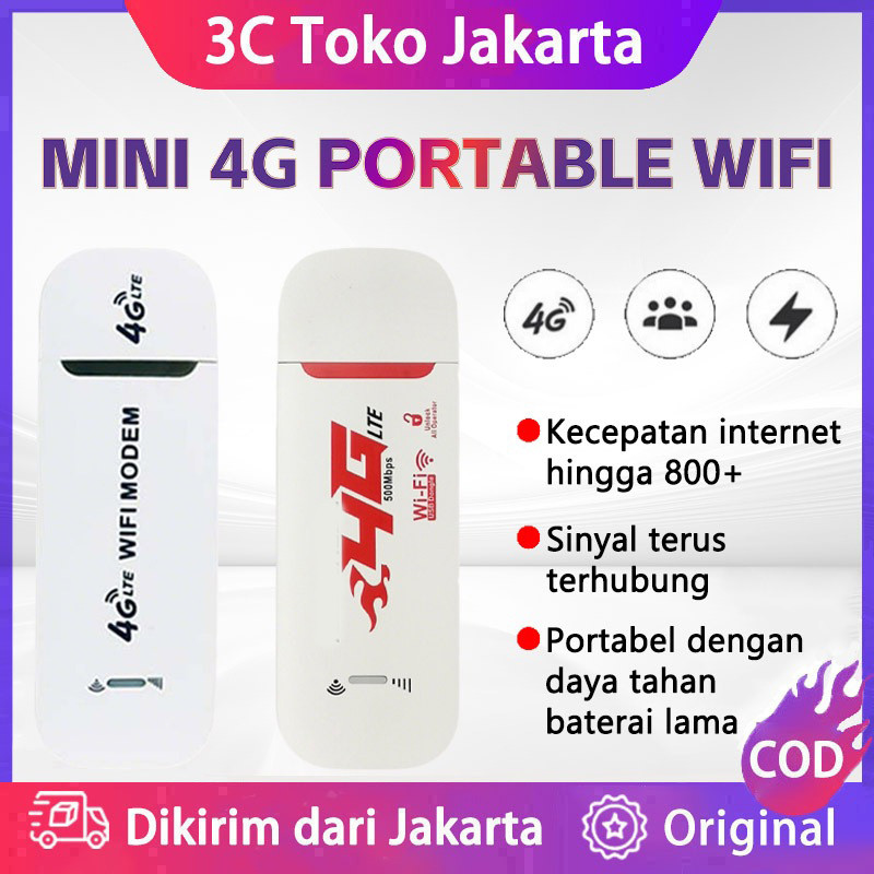 Jual Modem WIFI USB 500Mbps 4g LTE Wi-Fi portabel All Operator LTE ...