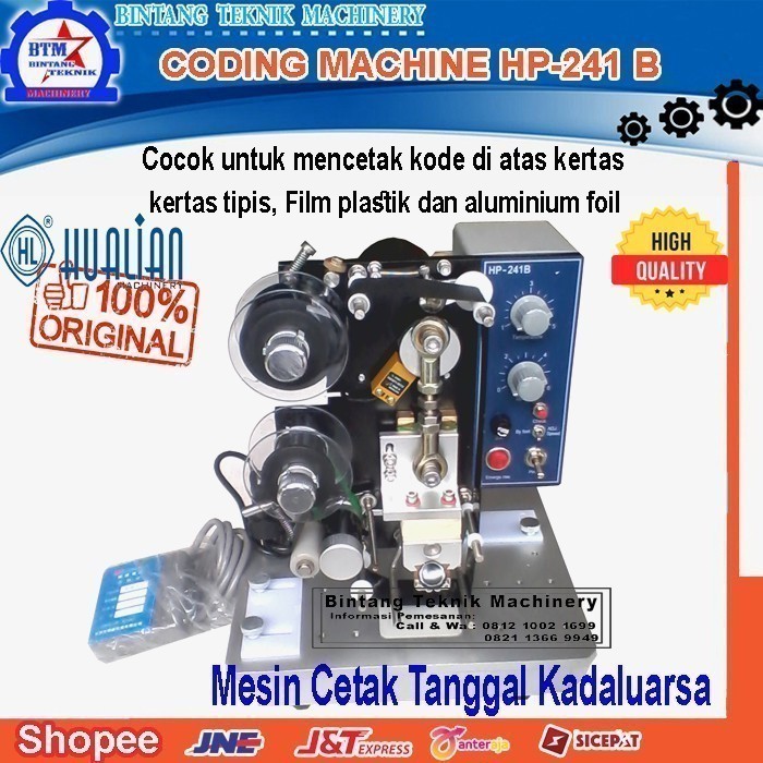 Jual mesin coding HP-241 B Alat Cetak tanggal kadaluarsa | Shopee Indonesia