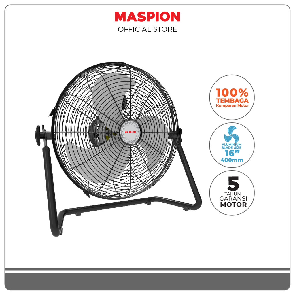 Jual Maspion Power Desk Fan Kipas Angin Meja 16 Inch PW-1604 D | Shopee ...