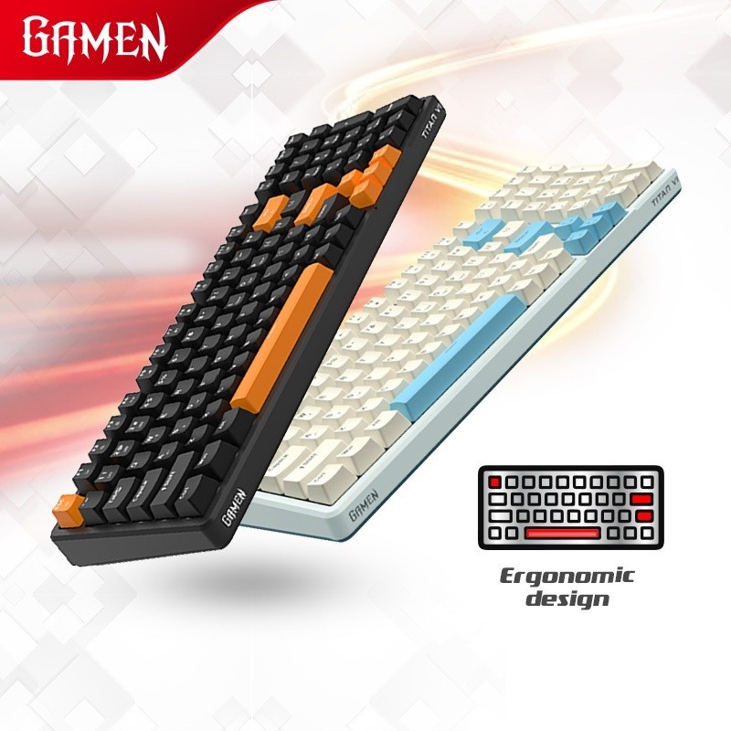 Jual GAMEN Keyboard Gaming Mechanical RGB Gasket Mount Design Titan 6 ...