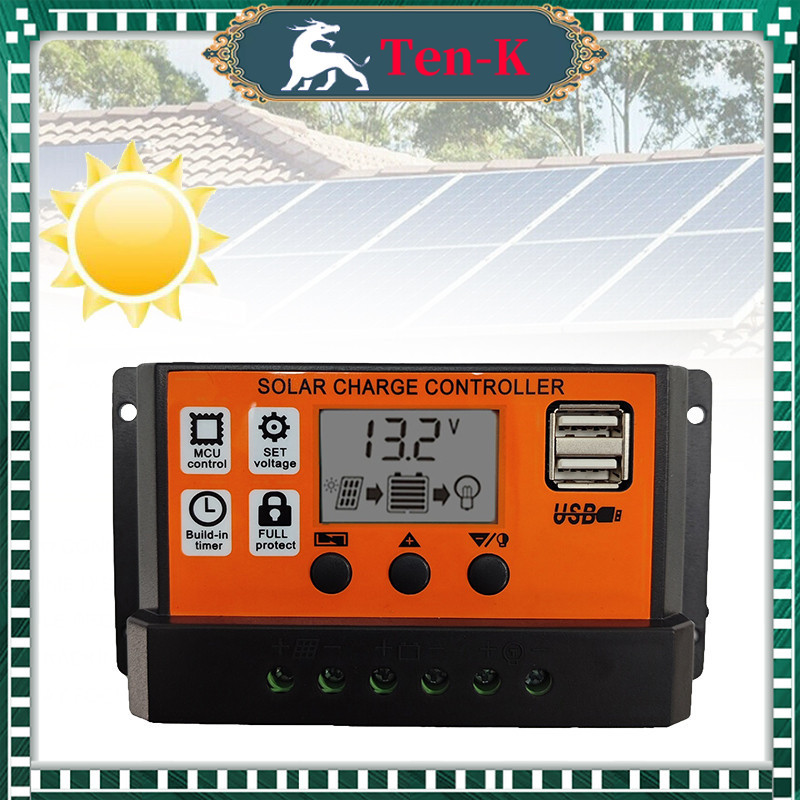 Jual Solar Charge Controller 20A 12V/24V USB Panel Surya Charge ...