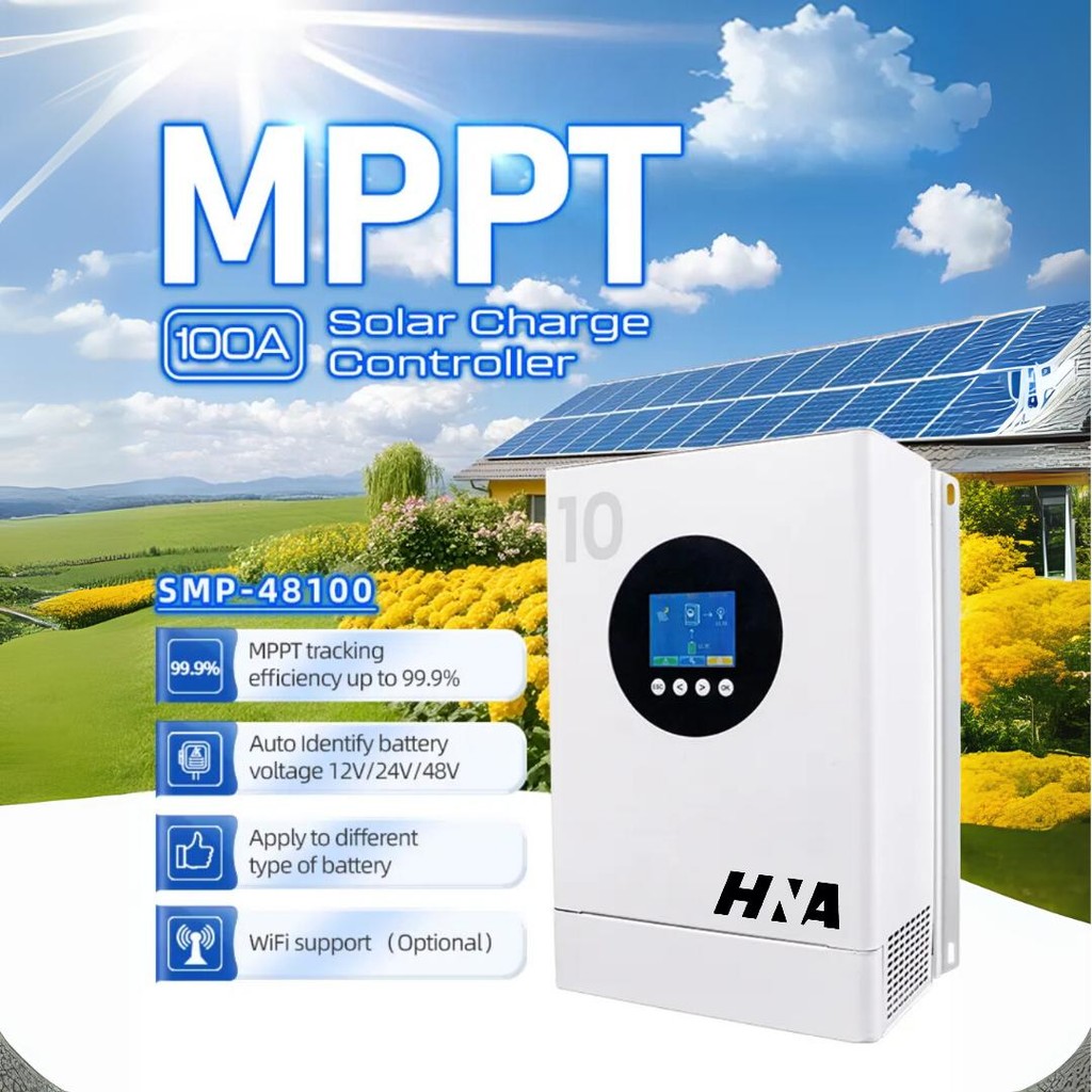 Jual HNA MPPT 60A 100A 12V 24V 48V MAX Input 170V SCC Solar Charge ...