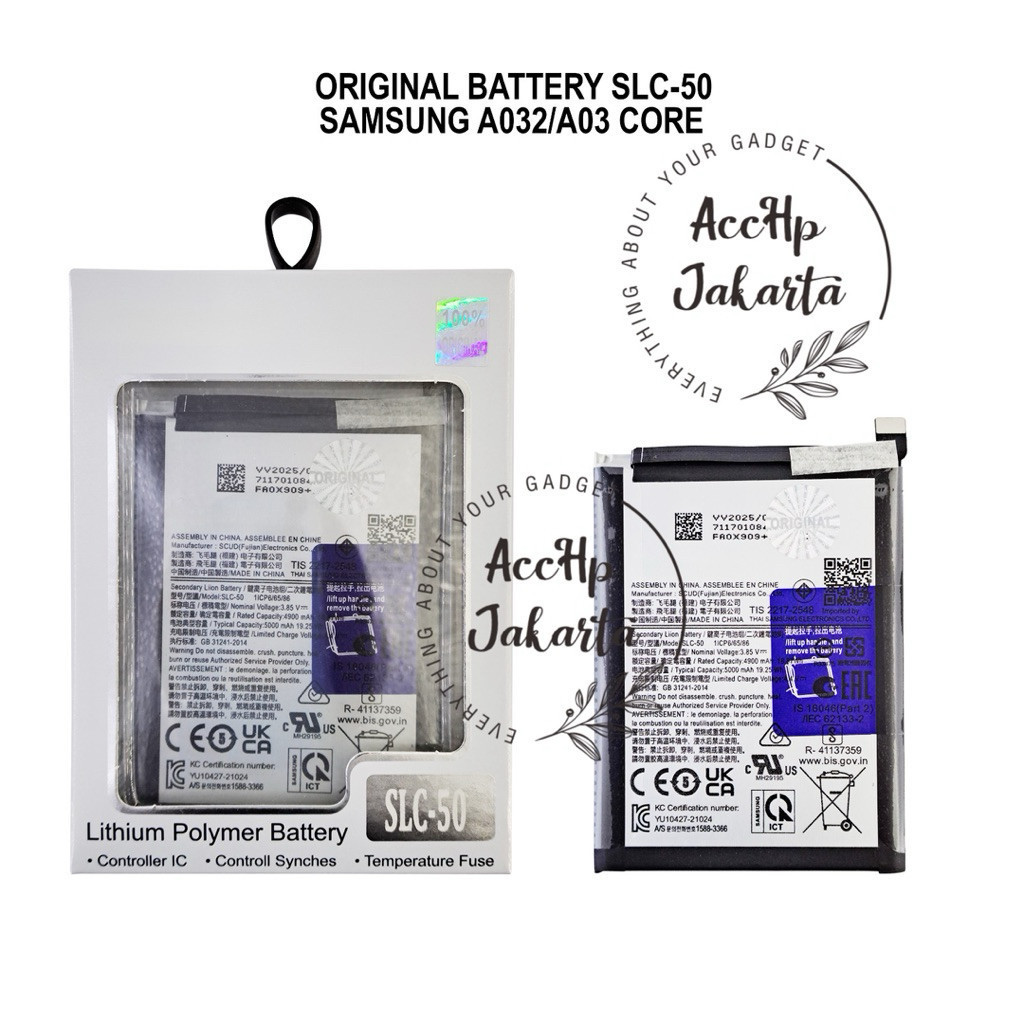 Jual Baterai Batre Samsung A03 CORE / A032 SLC-50 SLC50 Battery Batrai ...